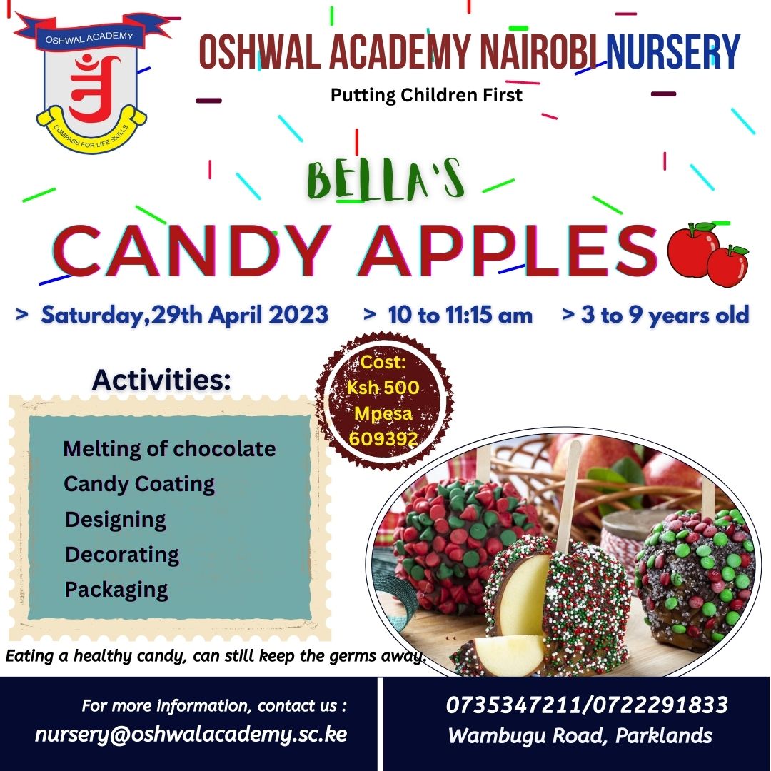 CANDY APPLES | Oshwal Academy Nairobi - Nursery