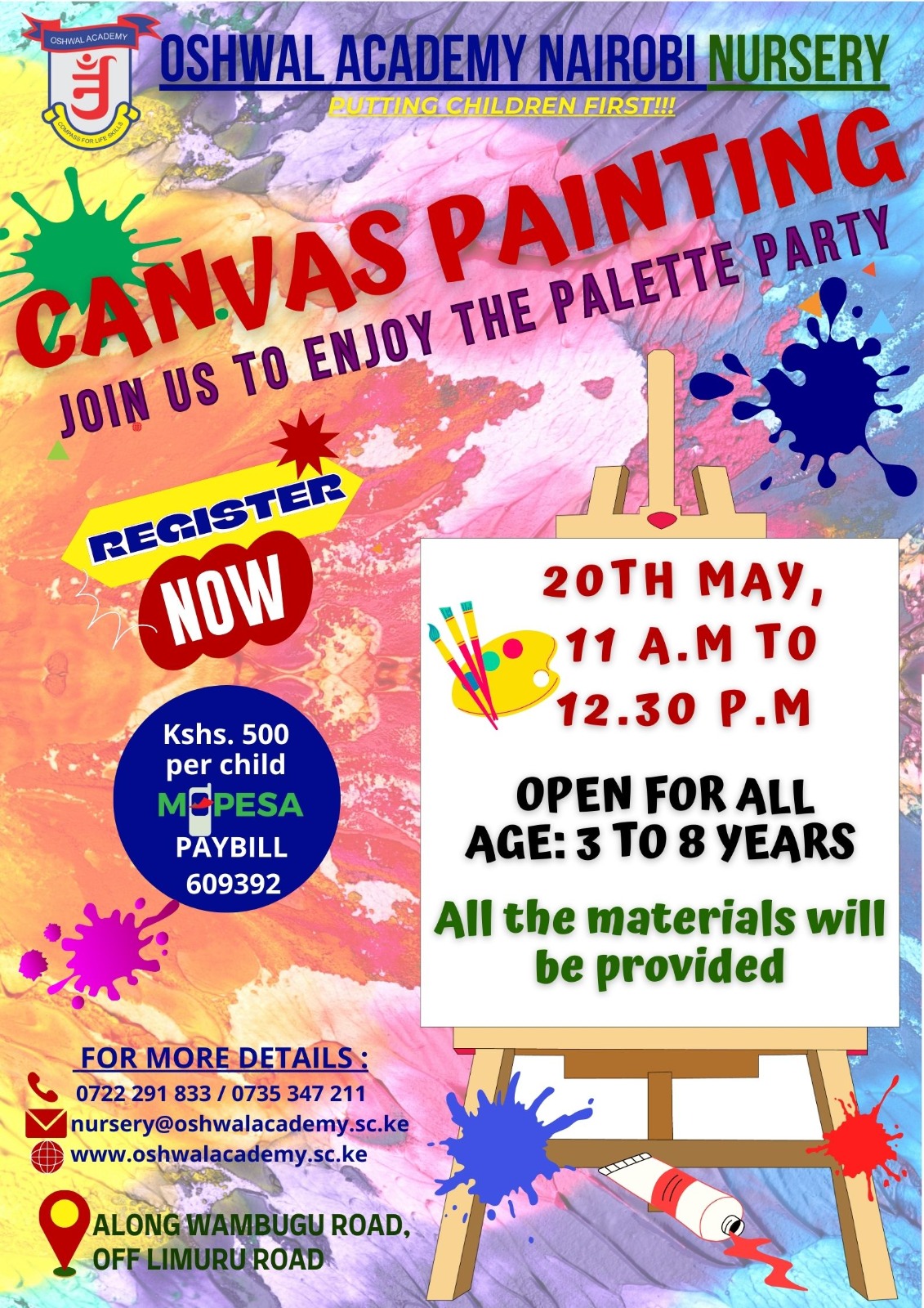 CANVAS PAINTING | Oshwal Academy Nairobi - Nursery